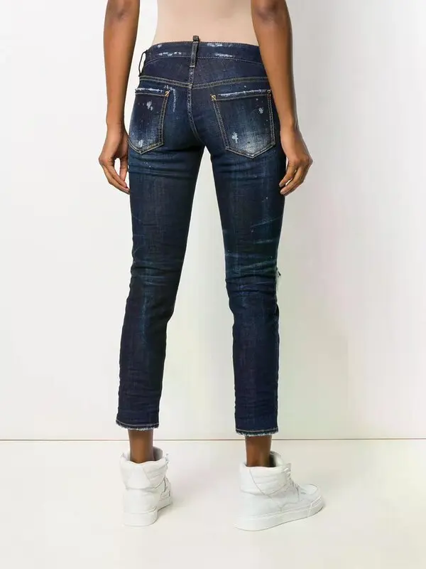 Dsquared2 Distressed Cropped Jeans