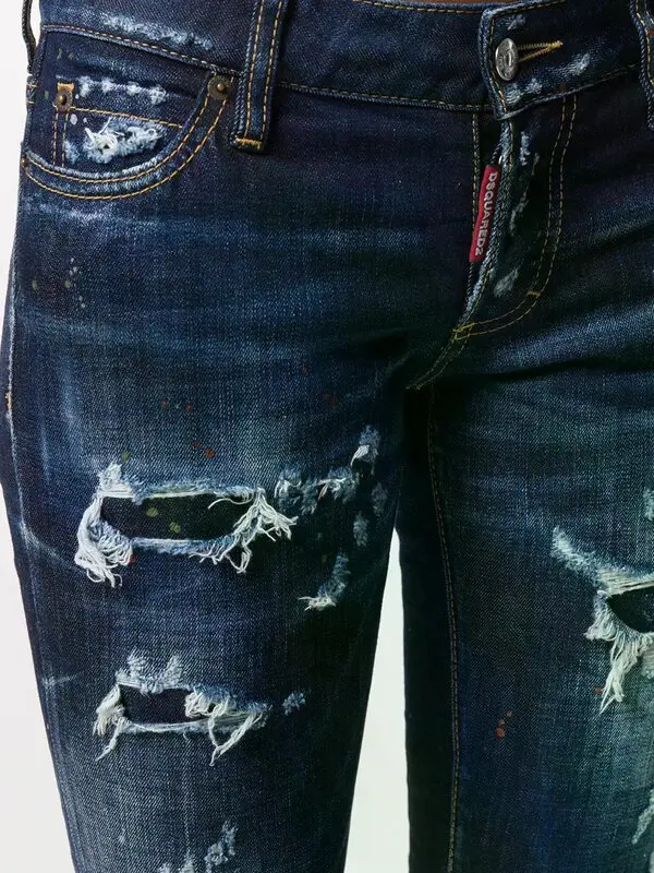 Dsquared2 Distressed Cropped Jeans