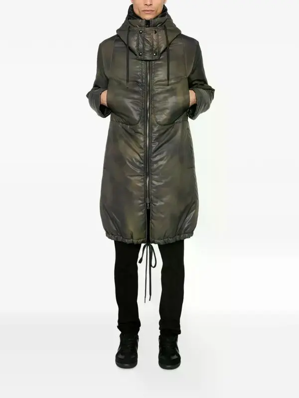Masnada Printed Hooded Coat