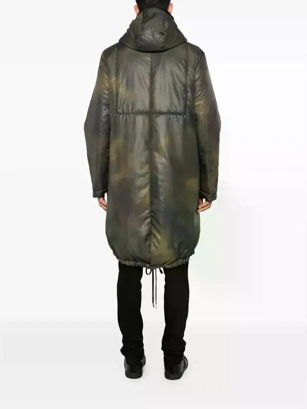Masnada Printed Hooded Coat