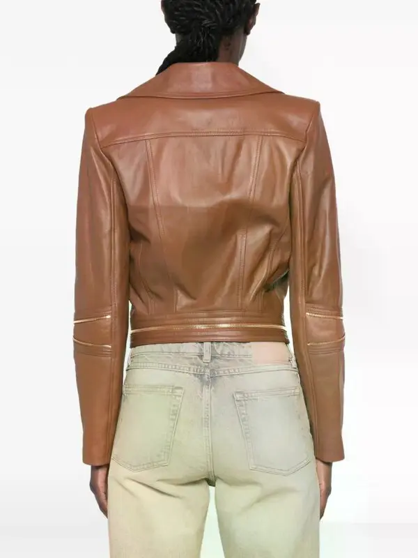 Elisabetta Franchi Zipped Biker Jacket