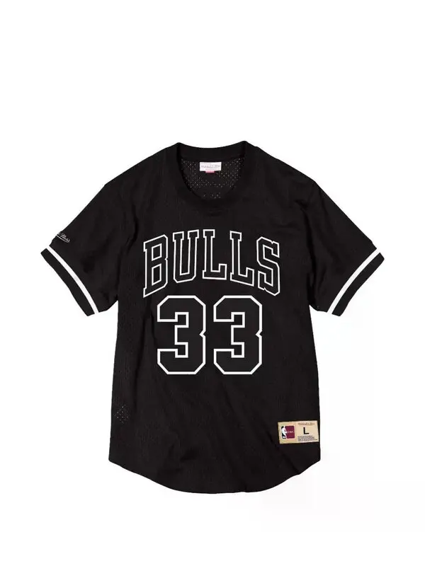 Mitchell & Ness X Nba Chicago Bulls Scottie Pippen Mesh T-shirt - Black