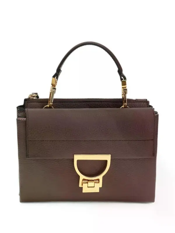 COCCINELLE Small Arlettis Leather Tote Bag - Brown