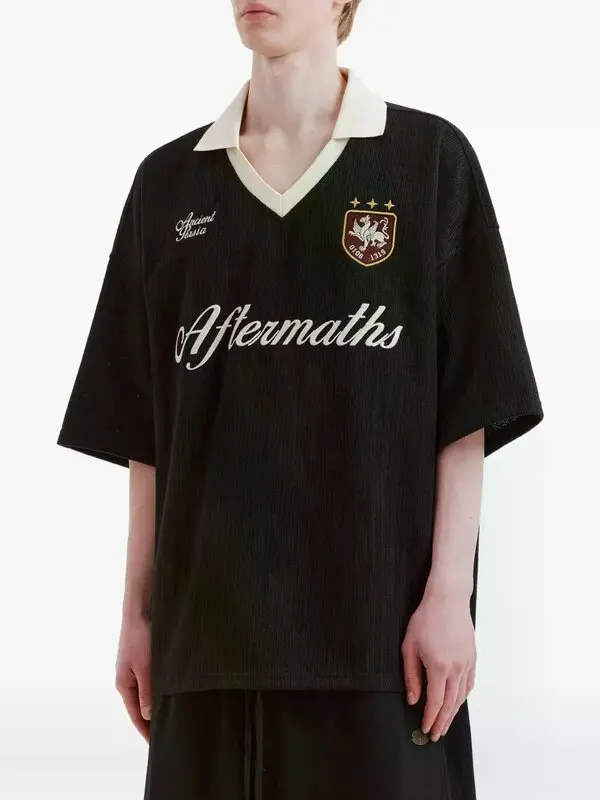 AFTERMATHS Logo-motif Ribbed Top