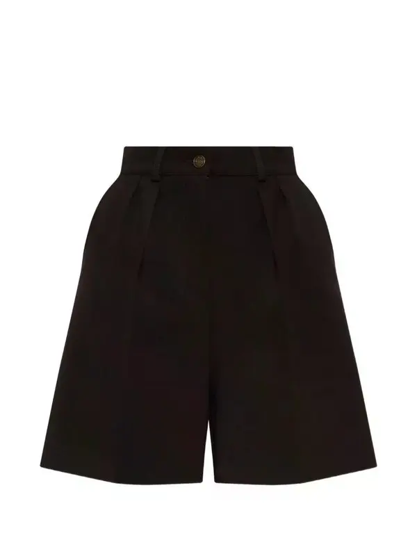 Max Mara Sauna Pleated Shorts - Brown