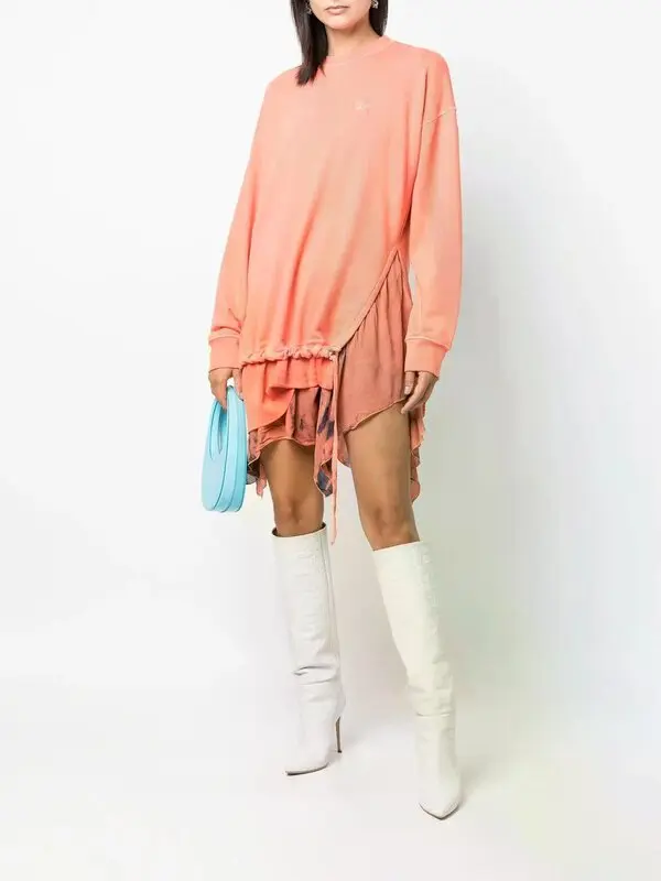 DIESEL® Embroidered-logo Sweat Dress