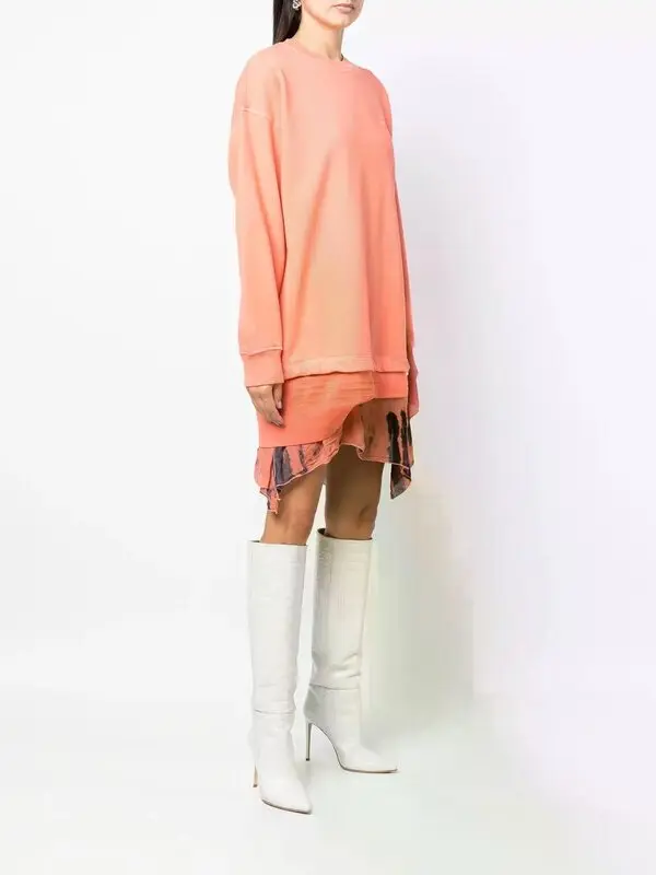 DIESEL® Embroidered-logo Sweat Dress