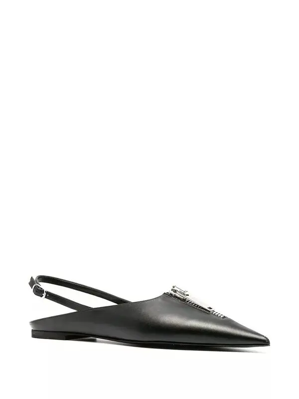 Stella McCartney Zipit Slingback Ballerina Shoes