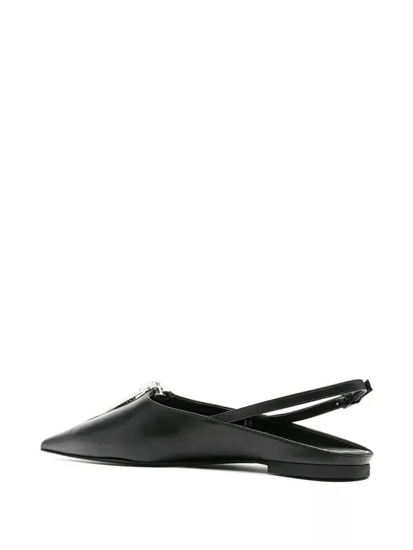 Stella McCartney Zipit Slingback Ballerina Shoes