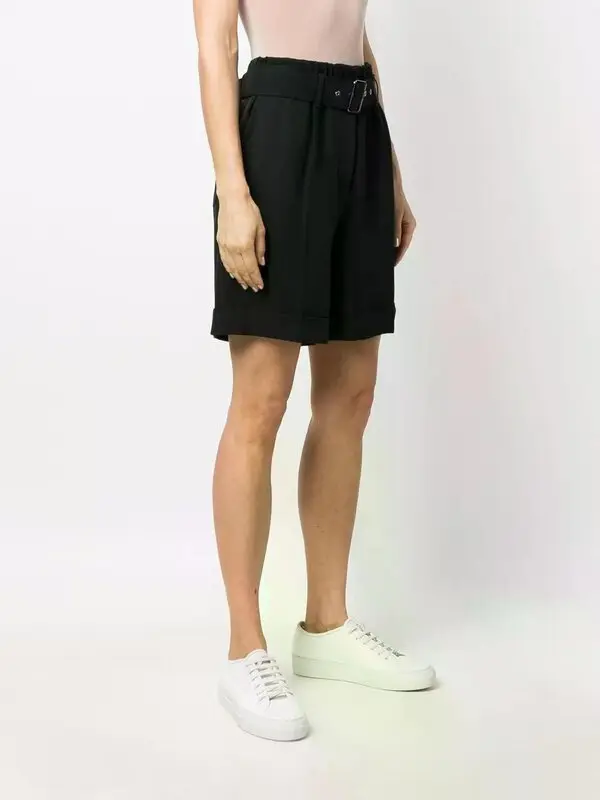 Woolrich Belted Flared Shorts