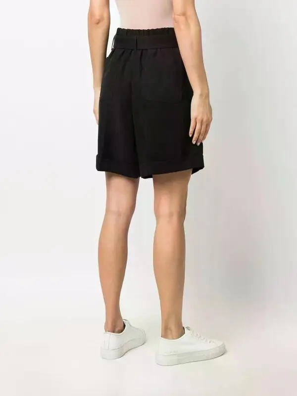 Woolrich Belted Flared Shorts