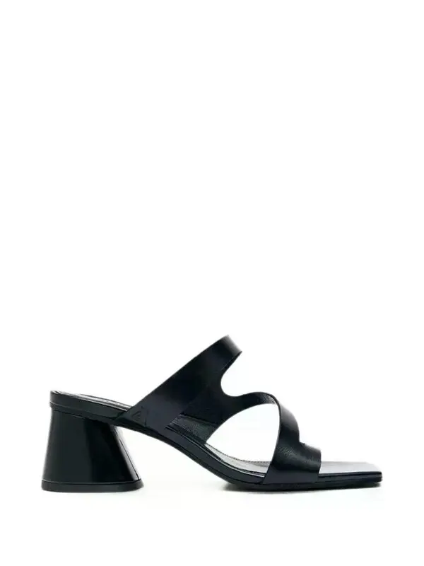 ALOHAS Orielle Squared-toe Block-heel Sandals - Black
