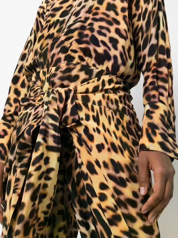 Stella McCartney Cheetah-print Silk Jumpsuit