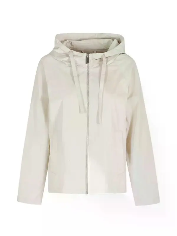 OOF WEAR Hooded Pleated-back Jacket - Neutrals