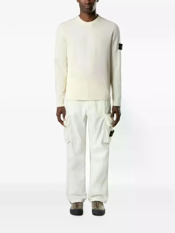 Stone Island Logo-patch Crew-neck Sweater