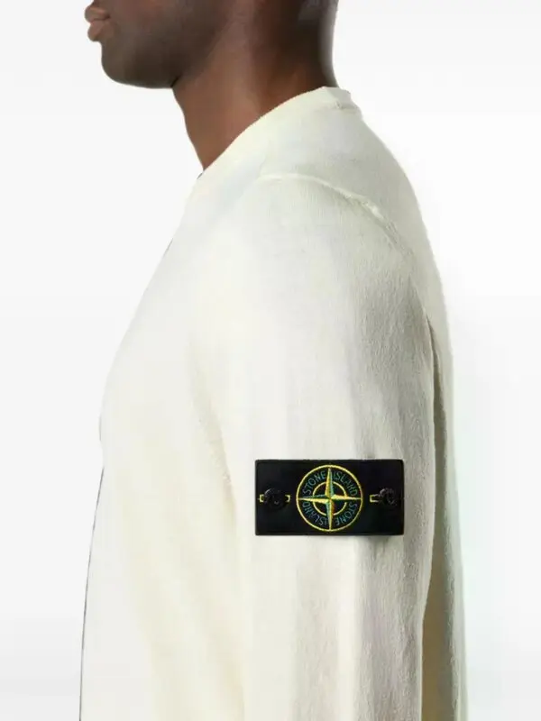 Stone Island Logo-patch Crew-neck Sweater