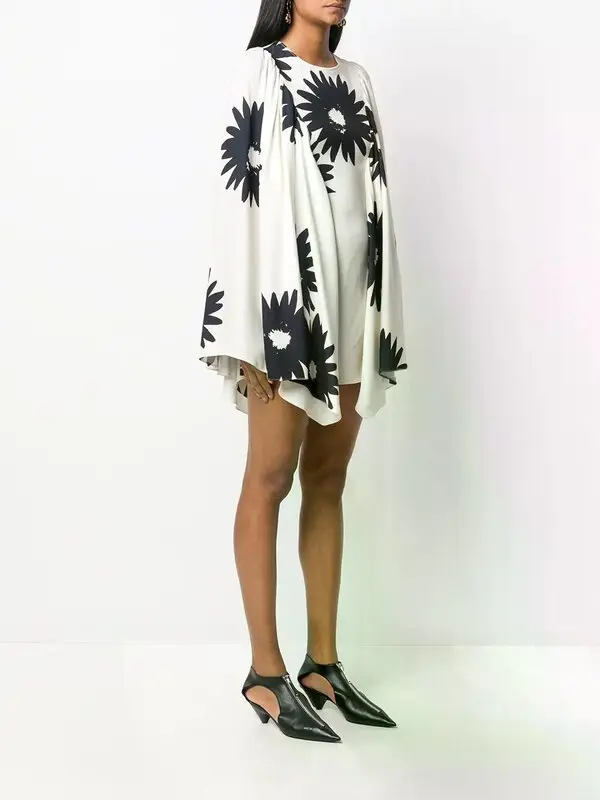 Stella McCartney Floral Print Bell Sleeve Dress