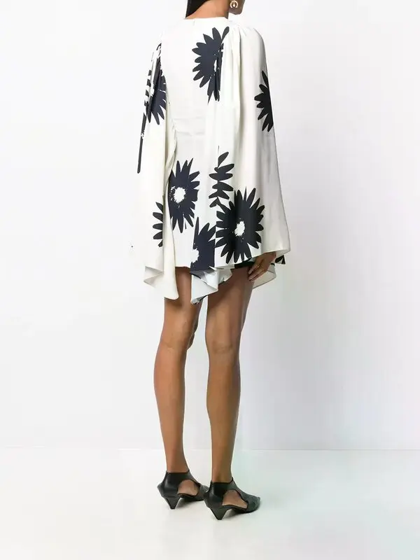 Stella McCartney Floral Print Bell Sleeve Dress