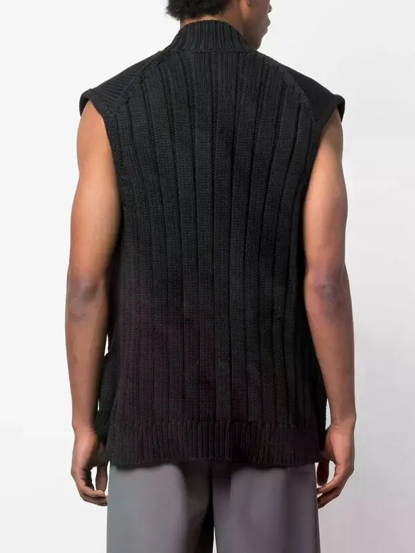 Off-White Multipockets Waffle-knit Gilet