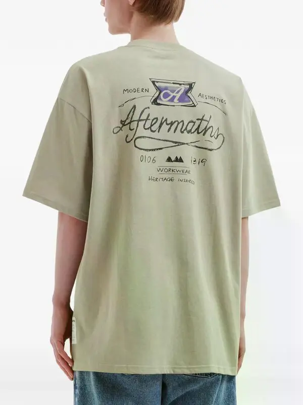 AFTERMATHS Logo-print Cotton T-shirt