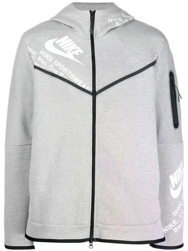 Nike Nsw Tech Fleece Windrunner Zip Hoodie - Grey