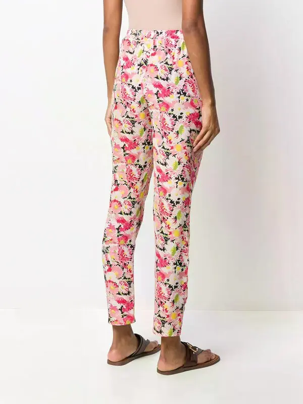 Stella McCartney Floral Print Cotton Trousers