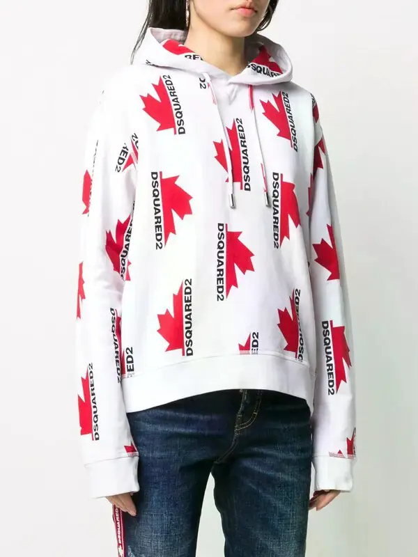 Dsquared2 Loose-fit Logo-print Hoodie