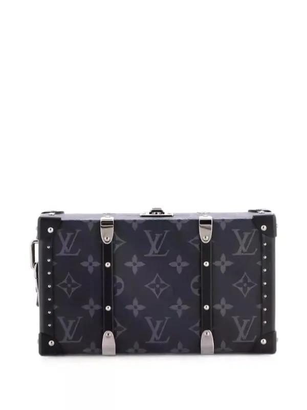 LOUIS VUITTON Wallet Trunk Monogram Eclipse Canvas Clutch Bag