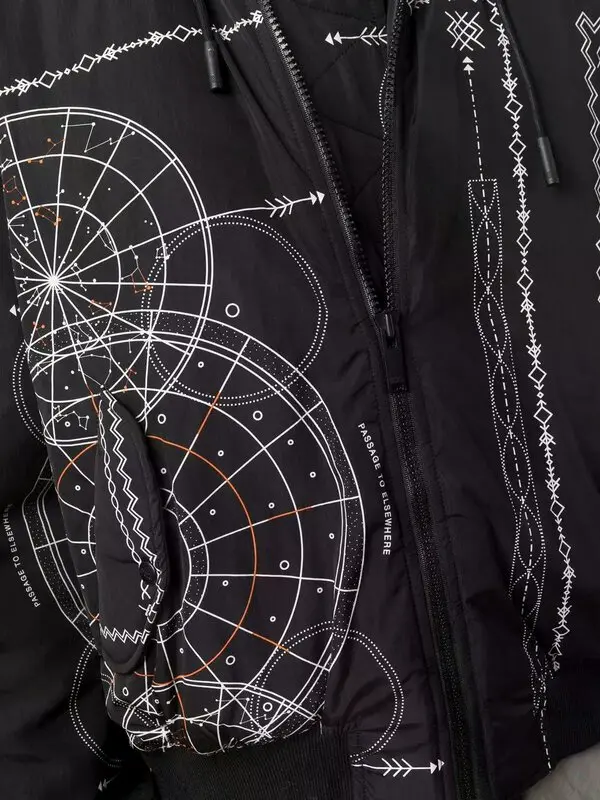 COUNTY OF MILAN Astral-print Bomber Jacket