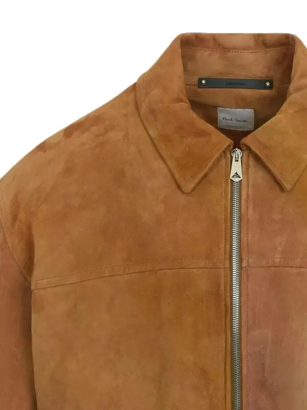 Paul Smith Tan Suede Zip-up Jacket