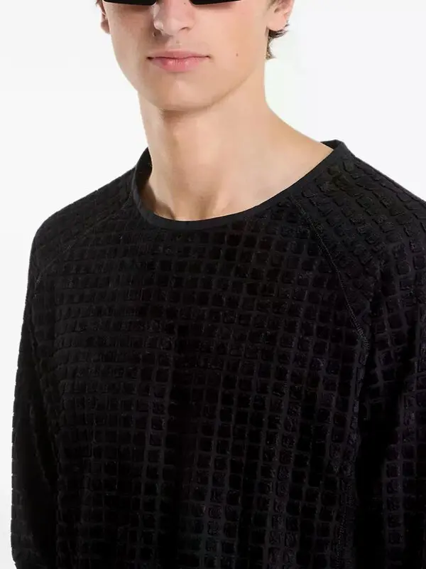 Y3 Reversible Waffle-knit T-shirt