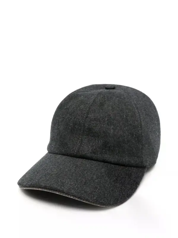 Peserico Bead-trim Baseball Cap - Grey