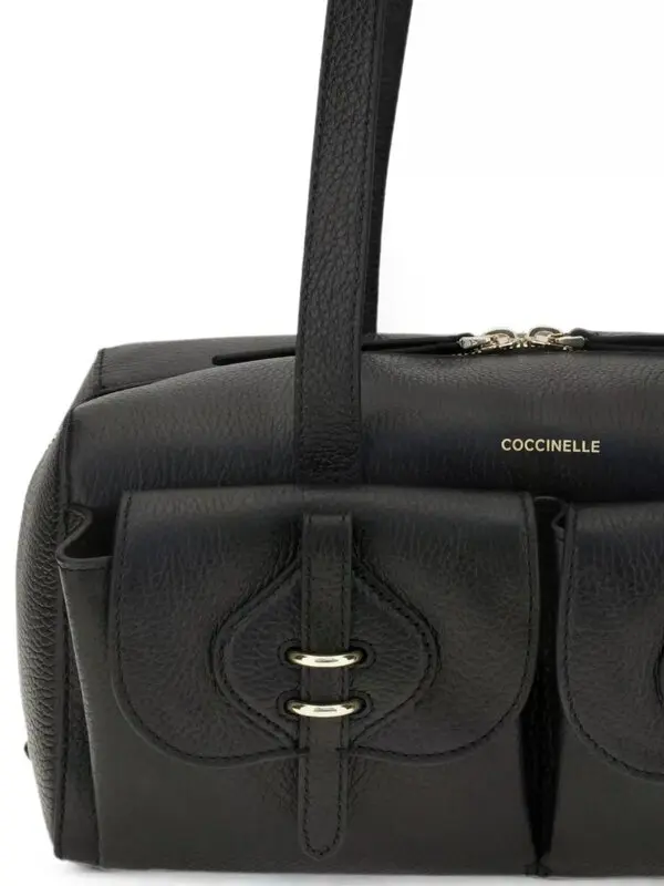 COCCINELLE Mavery Pocket Shoulder Bag - Black