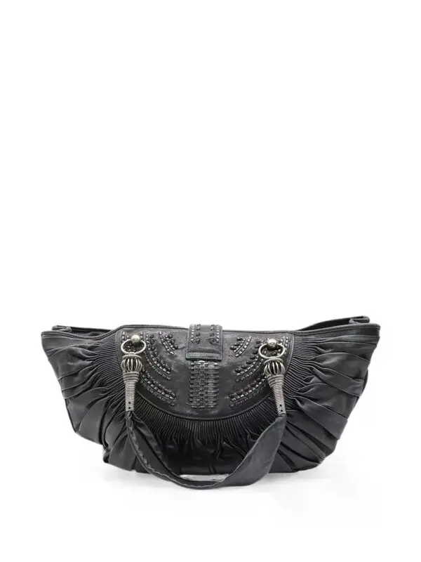 Dior Plissé Pleated Tote Bag - Grey