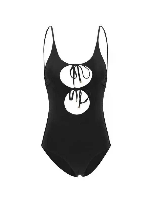 MAISON ANAMI Cut-out Reversible Swimsuit - Black