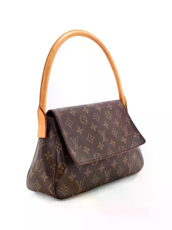 LOUIS VUITTON Looping Handbag Monogram Canvas Mini Satchel
