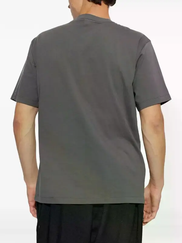 Y3 Logo-print Side-stripe T-shirt