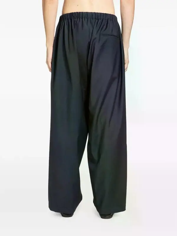 ROSE BURRITO Drawstring Virgin-wool Trousers