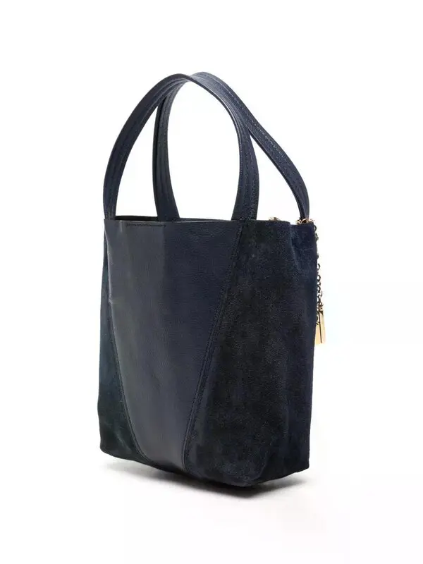 Chloé Small Spin Panelled Tote Bag - Blue