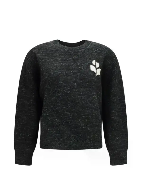 MARANT ETOILE Atlee Logo-embroidered Sweater - Black