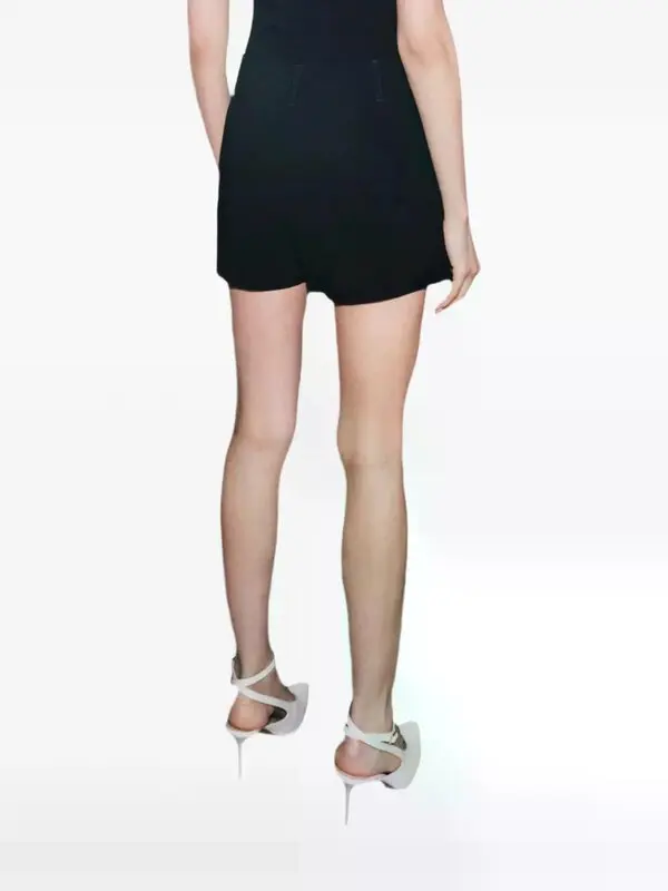 Marella Belt-loops Tailored Shorts - Black