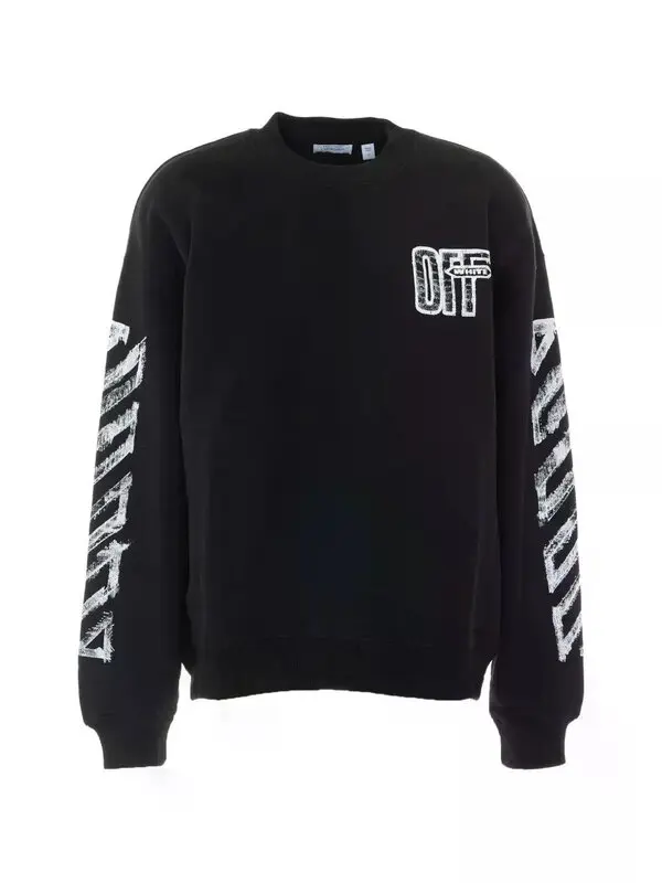 Off-White Arrow Cotton Sweater - Black
