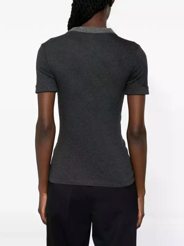 Peserico Short-sleeve T-shirt With Ribbed Trims