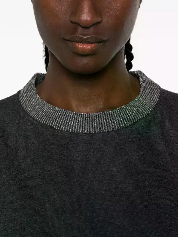 Peserico Short-sleeve T-shirt With Ribbed Trims