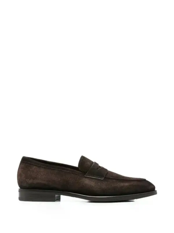 Santoni Adrian Suede Loafers - Brown