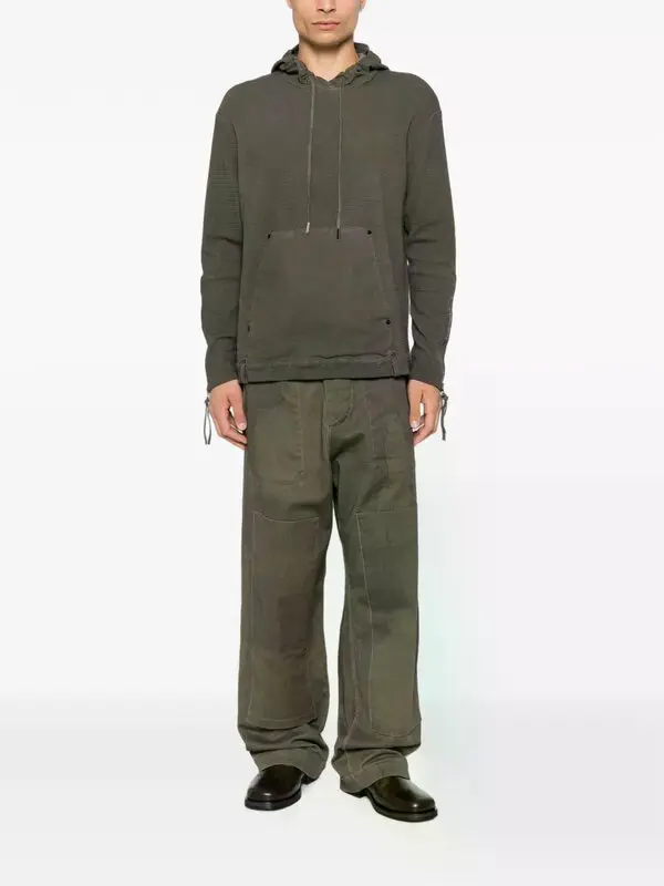 Masnada Panelled Distressed-effect Trousers