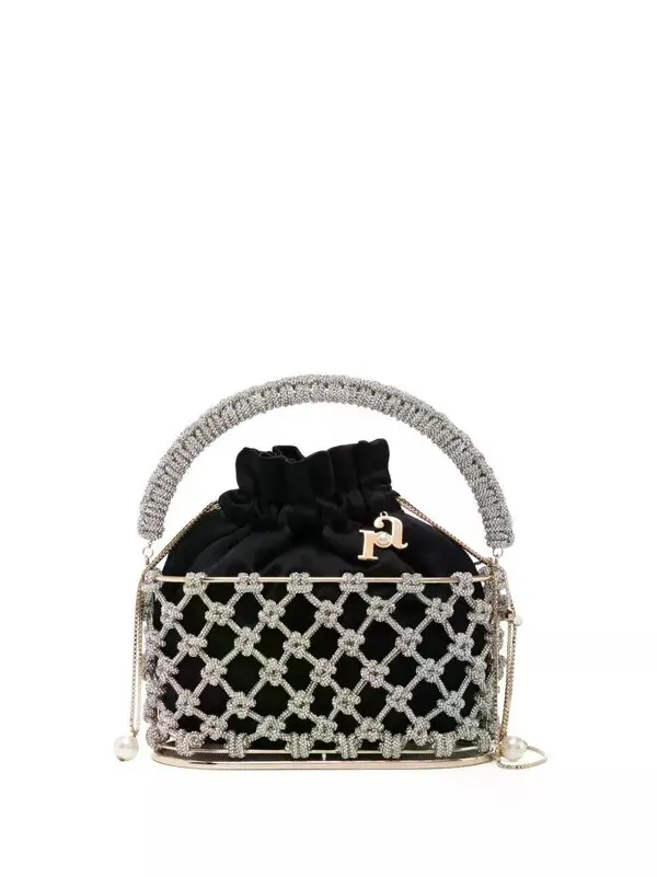 Rosantica Holli Nodi Crystal-embellished Bucket Bag - Silver