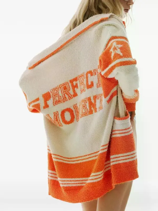 Perfect Moment Schild Cotton Knit Cardigan With Star Detail