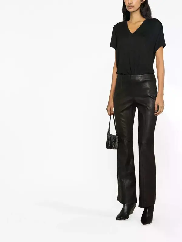 Rag & Bone Mid-rise Flared Leather Trousers