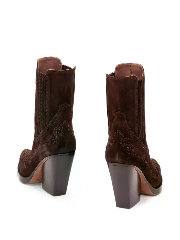 Paris Texas Dallas Embroidered Leather Cowboy Boots